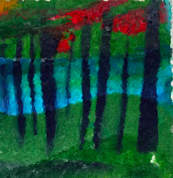 Red Forest - We3 Art Hire Worldwide